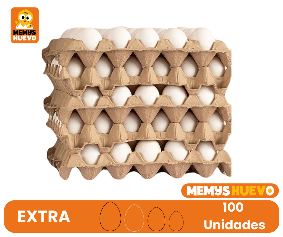 Huevos Extra 100 Unidades | Envío a domicilio 24 hrs – MemysHuevo cl
